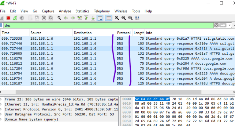 How to analyse DNS traffic using Wireshark? - Forti Defend